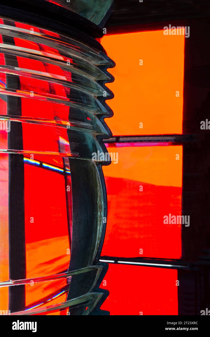 Lens inBroadhaven Lighthouse, Mullet Penisula, County Mayo, Ireland ...