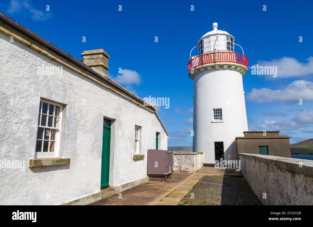 Broadhaven Lighthouse, Mullet Penisula, County Mayo, Ireland Stock ...