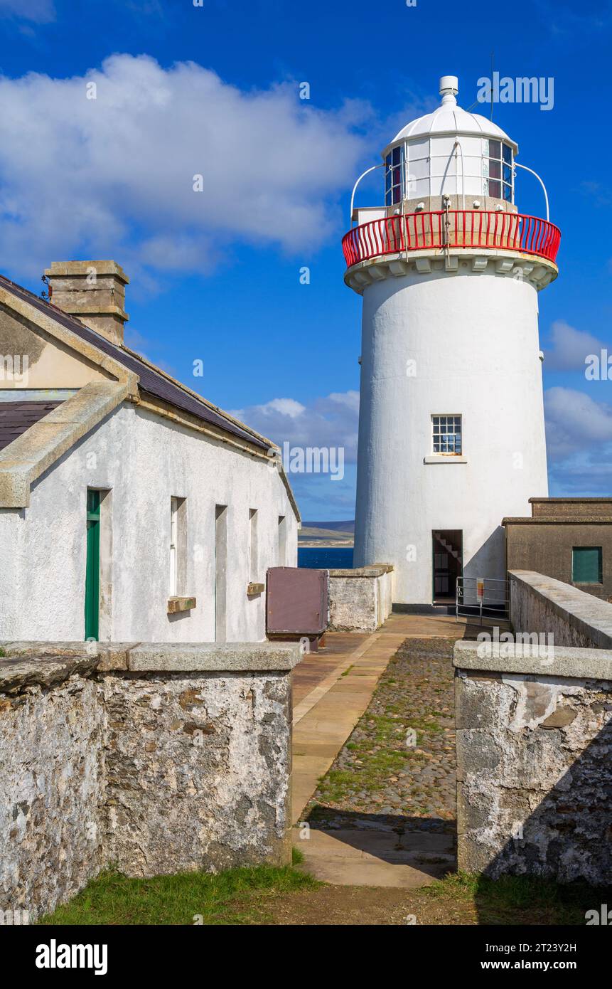 Broadhaven Lighthouse, Mullet Penisula, County Mayo, Ireland Stock ...