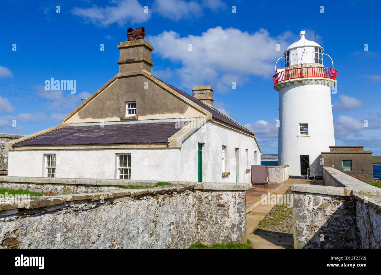 Broadhaven Lighthouse, Mullet Penisula, County Mayo, Ireland Stock ...