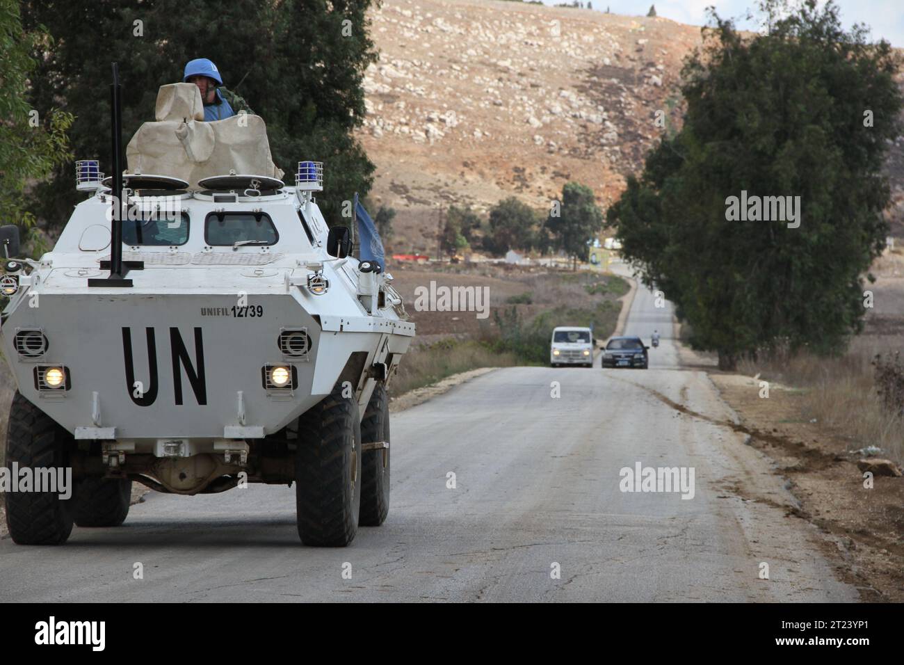 Kafr Kila, Lebanon. 16th Oct, 2023. The United Nations Interim Force in Lebanon (UNIFIL ...
