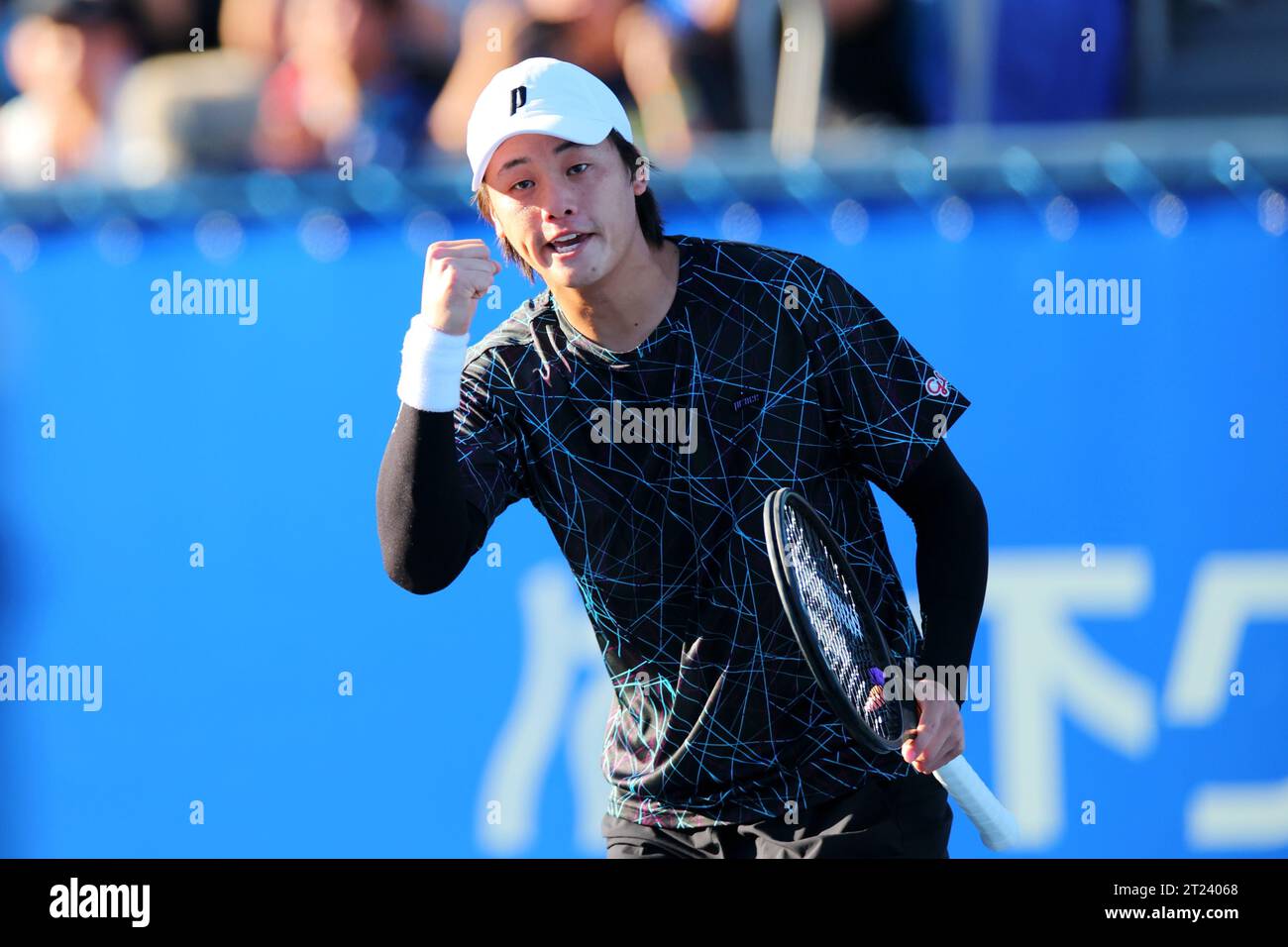 Ariake Coliseum, Tokyo, Japan. 16th Oct, 2023. Kaito Uesugi (JPN), OCTOBER 16, 2023 - Tennis ...