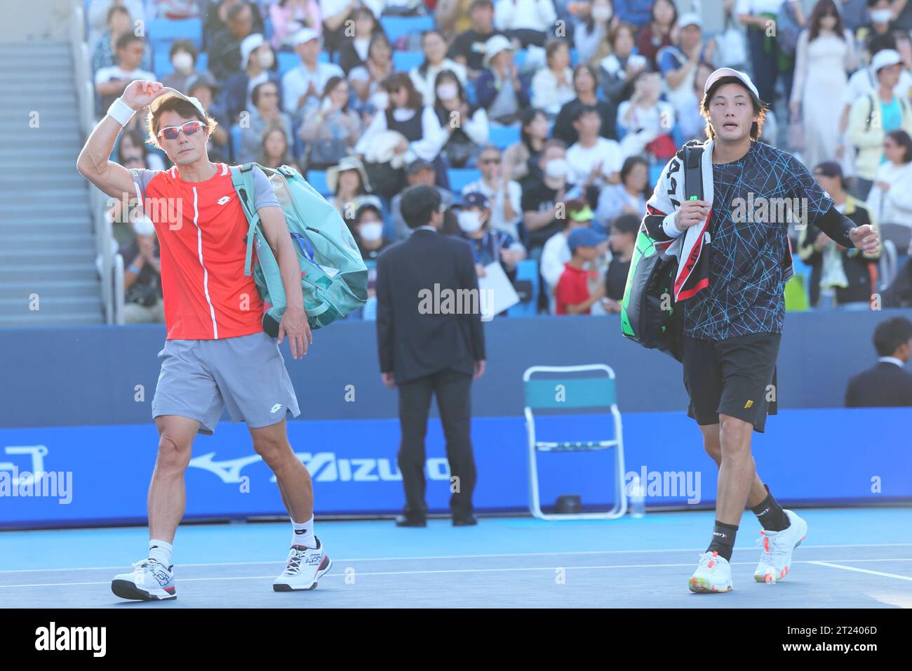 Ariake Coliseum, Tokyo, Japan. 16th Oct, 2023. Toshihide Matsui & Kaito Uesugi (JPN), OCTOBER 16 ...