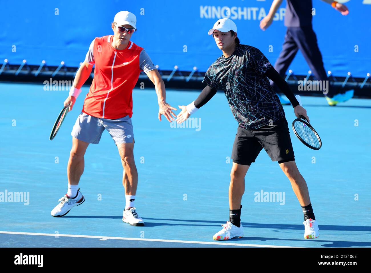 Ariake Coliseum, Tokyo, Japan. 16th Oct, 2023. Toshihide Matsui & Kaito Uesugi (JPN), OCTOBER 16 ...