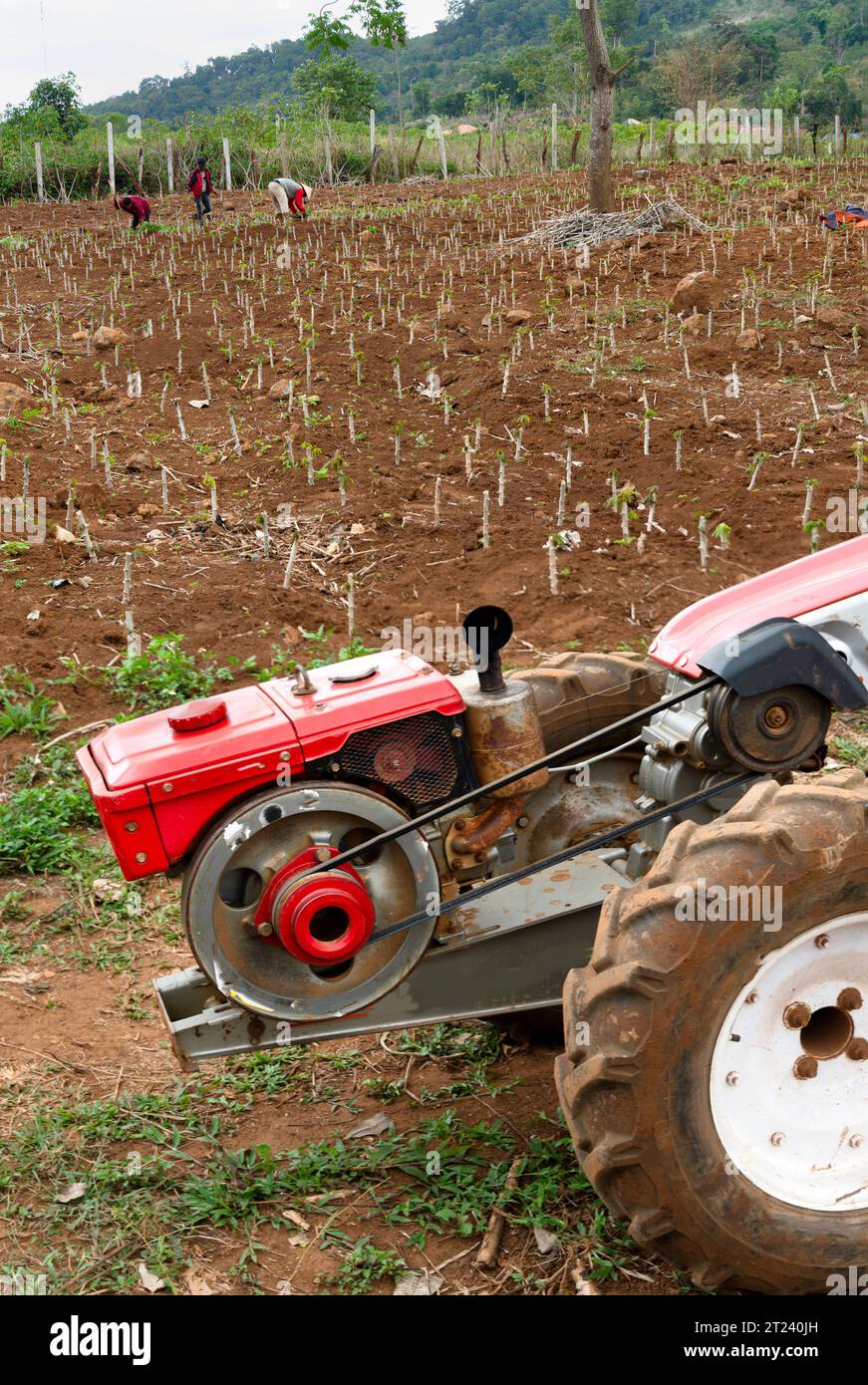 Typical distinctive agricultura machinery of Laos,used by farmers ...