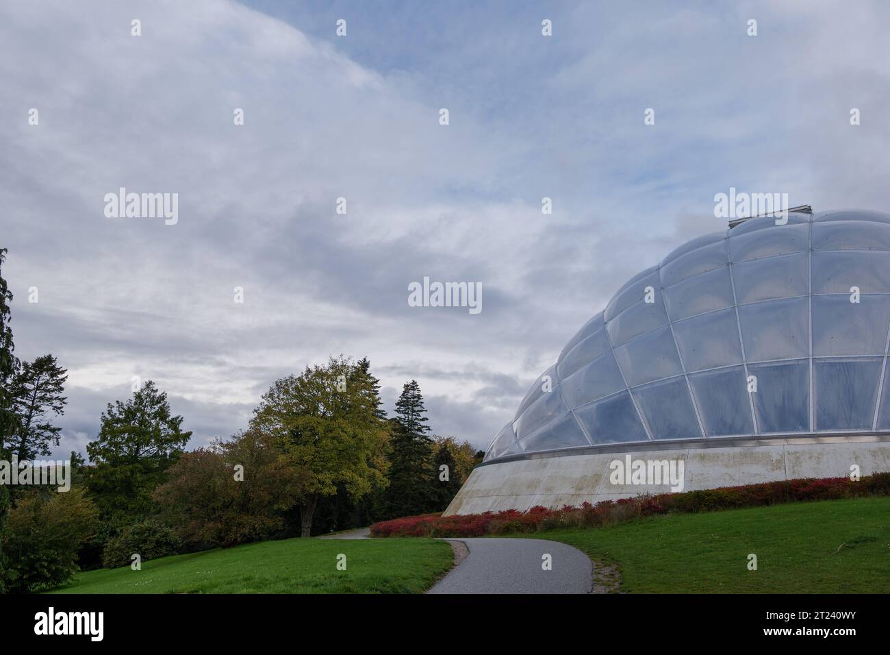 Aarhus, Denmark - 02 OCTOBER 2022: Outdoor exterior view of Domed ...