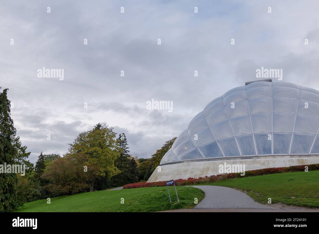 Aarhus, Denmark - 02 OCTOBER 2022: Outdoor exterior view of Domed ...