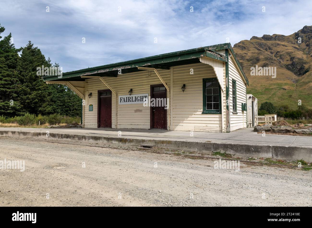 Historic Fairlight Railway Station. Southland, New Zealand, terminus ...