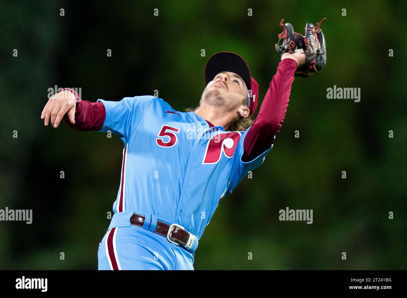 Philadelphia Phillies second baseman Bryson Stott in action during Game ...