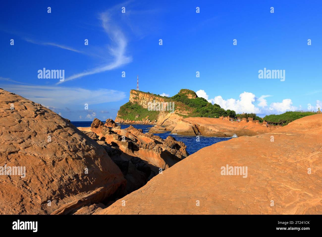 Natural rock formation at Yehliu Geopark, one of most famous wonders in ...