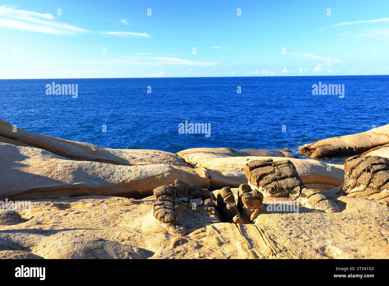 Natural rock formation at Yehliu Geopark, one of most famous wonders in ...