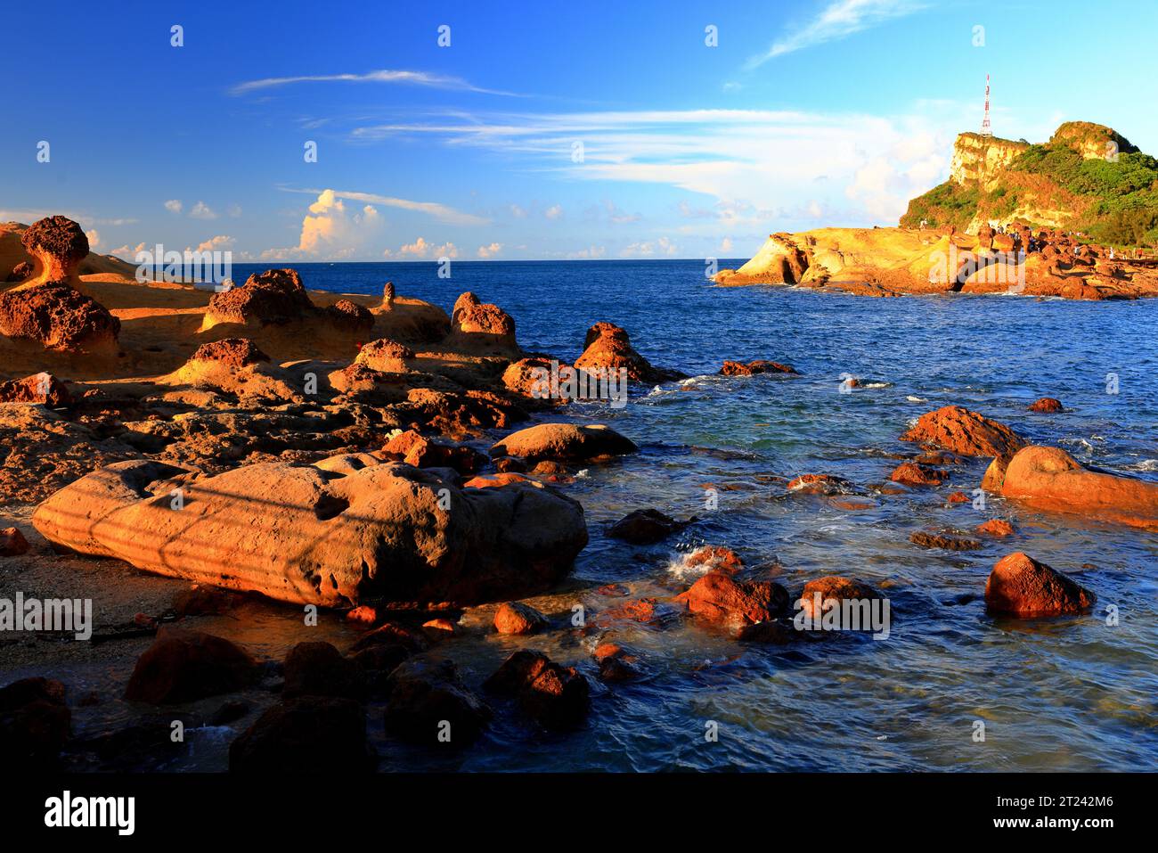 Natural rock formation at Yehliu Geopark, one of most famous wonders in ...