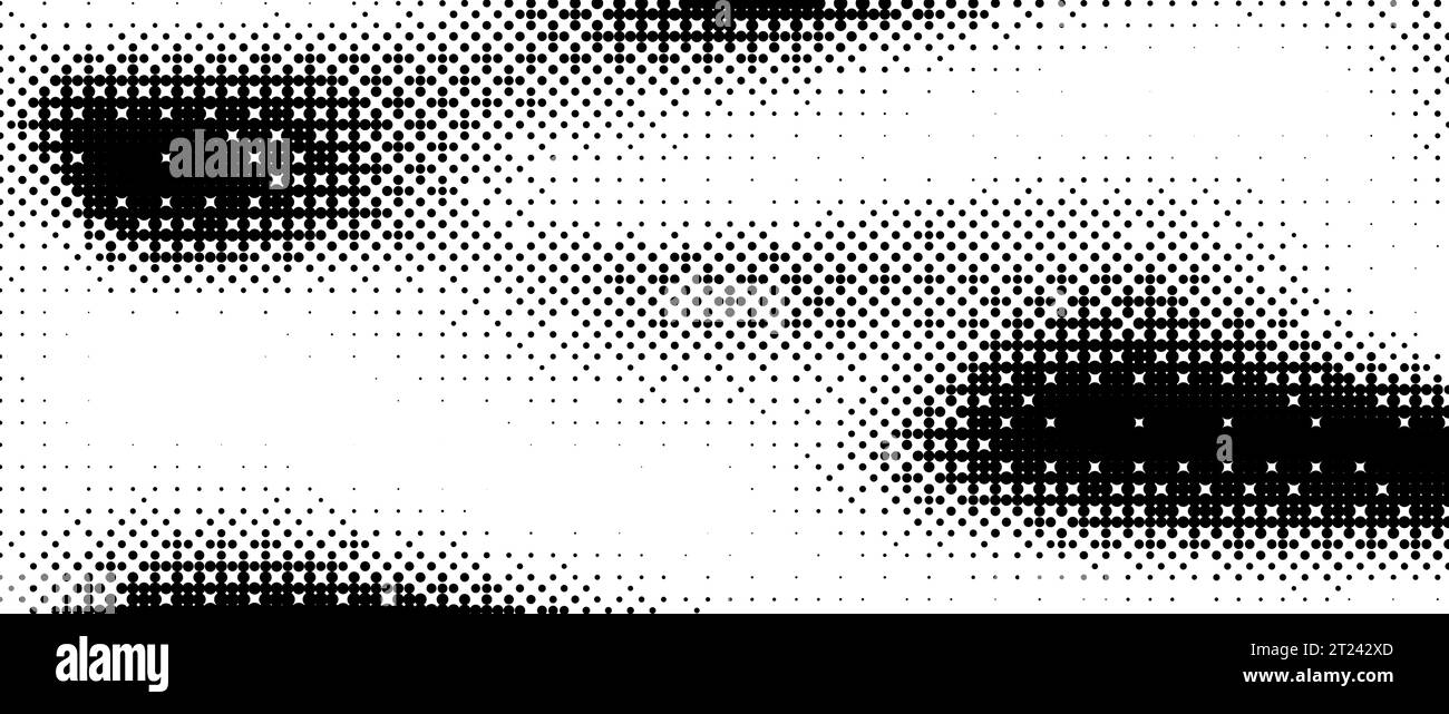 Pixelated bitmap gradient texture. Black and white wavy dither pattern ...
