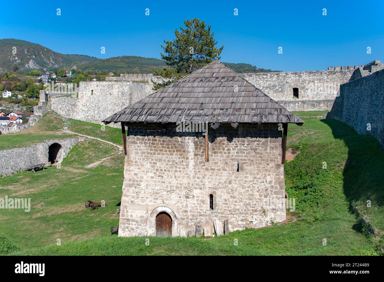 City jajce fortress waterfall hi-res stock photography and images - Alamy