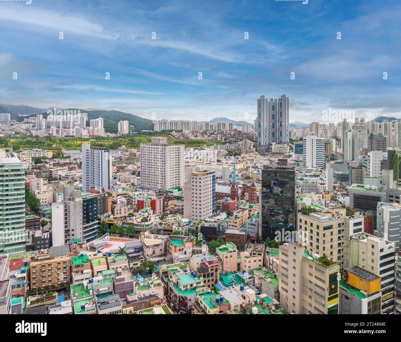 Aerial view of cityscape, South Korea Stock Photo - Alamy