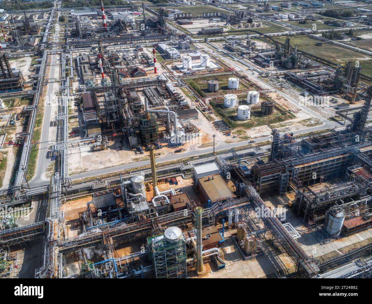 Terminals for storage oil and finished petroleum products Stock Photo ...