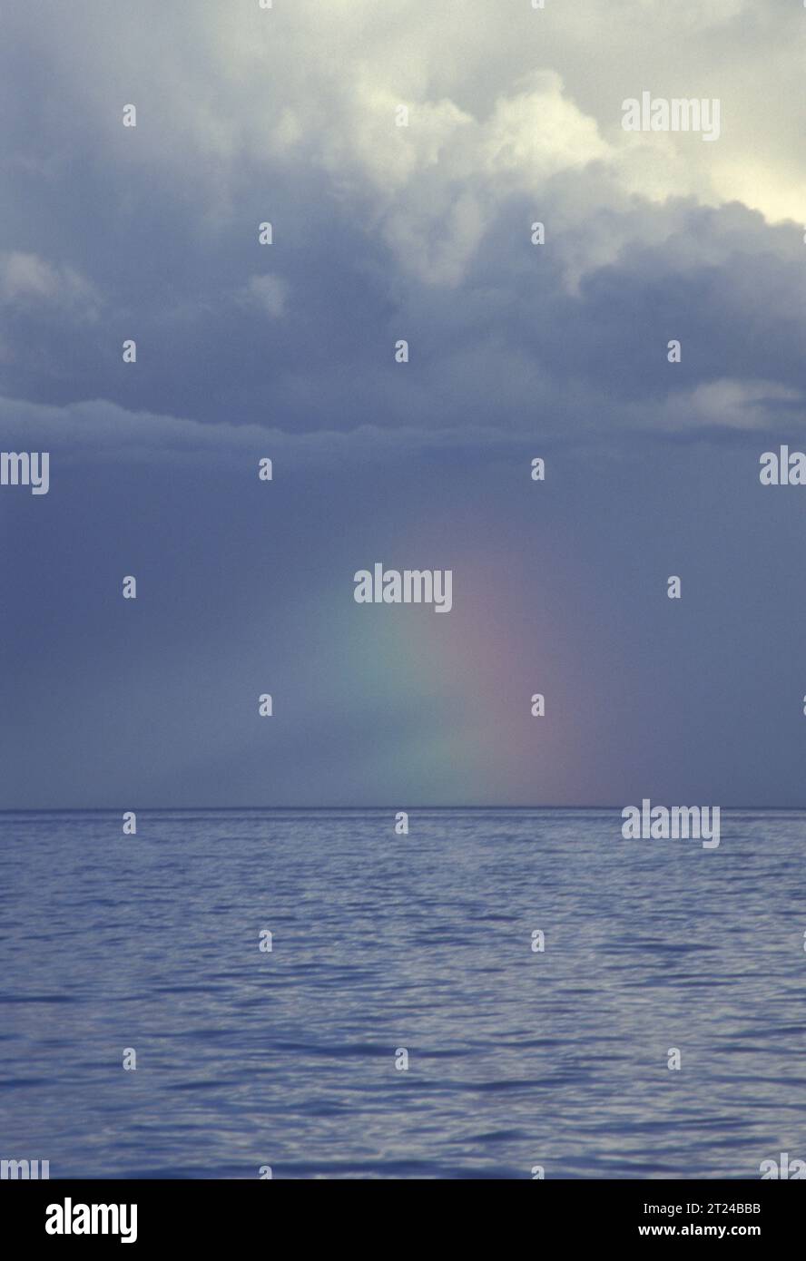 Rainbow over the Strait of Juan DeFuca,British Columbia,Canada Stock ...