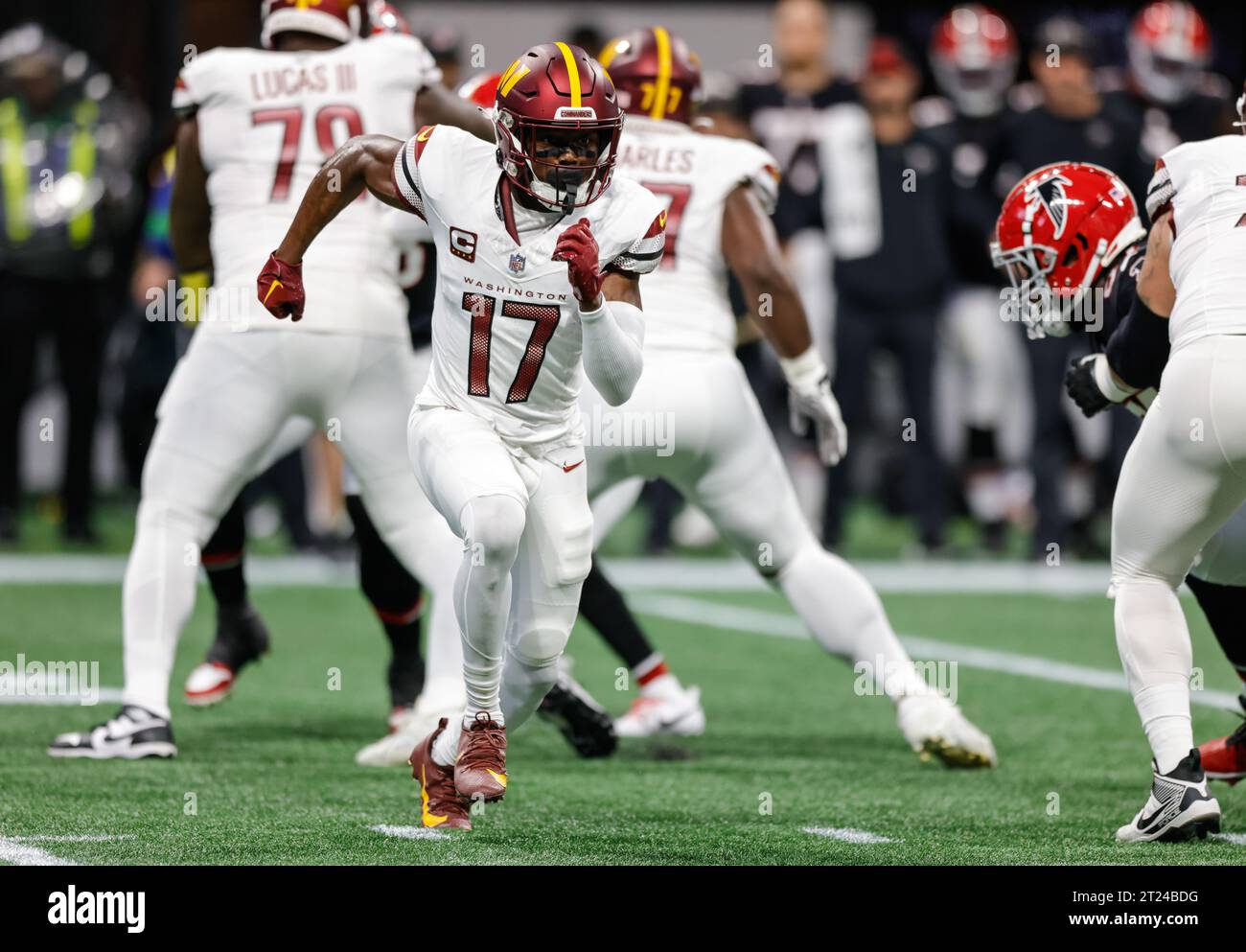 Atlanta, United States. 15th Oct, 2023. Washington Commanders wide ...