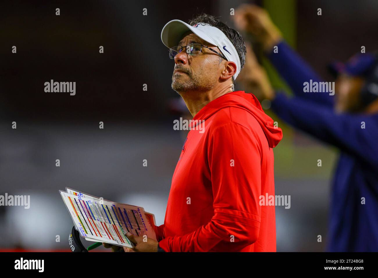 LOS ANGELES, CA - OCTOBER 07: Arizona Wildcats head coach Jedd Fisch ...