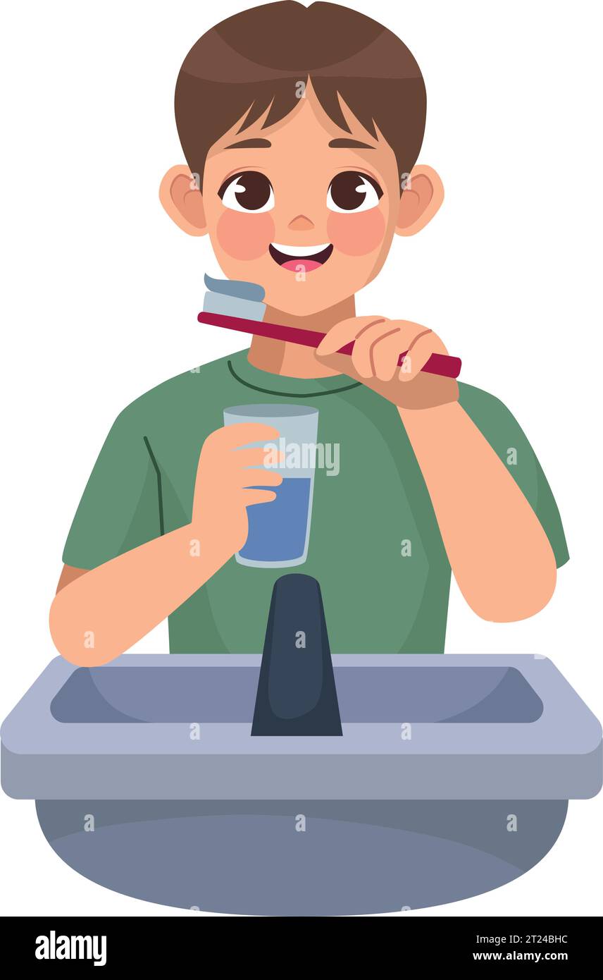 Dental care handsome man Cut Out Stock Images & Pictures - Alamy