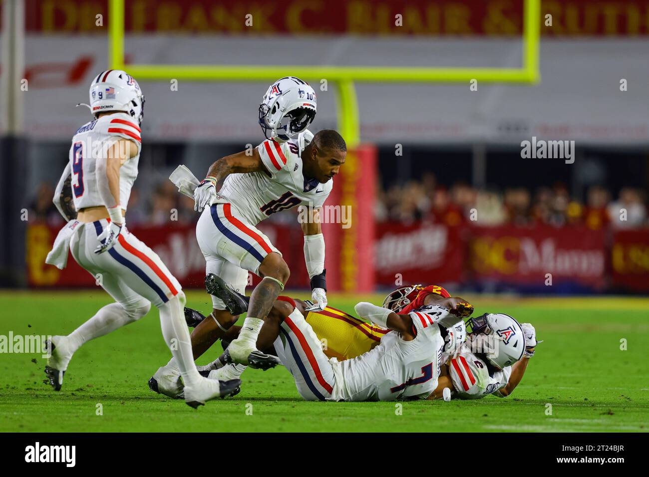 LOS ANGELES, CA - OCTOBER 07: USC Trojans wide receiver Brenden Rice (2 ...