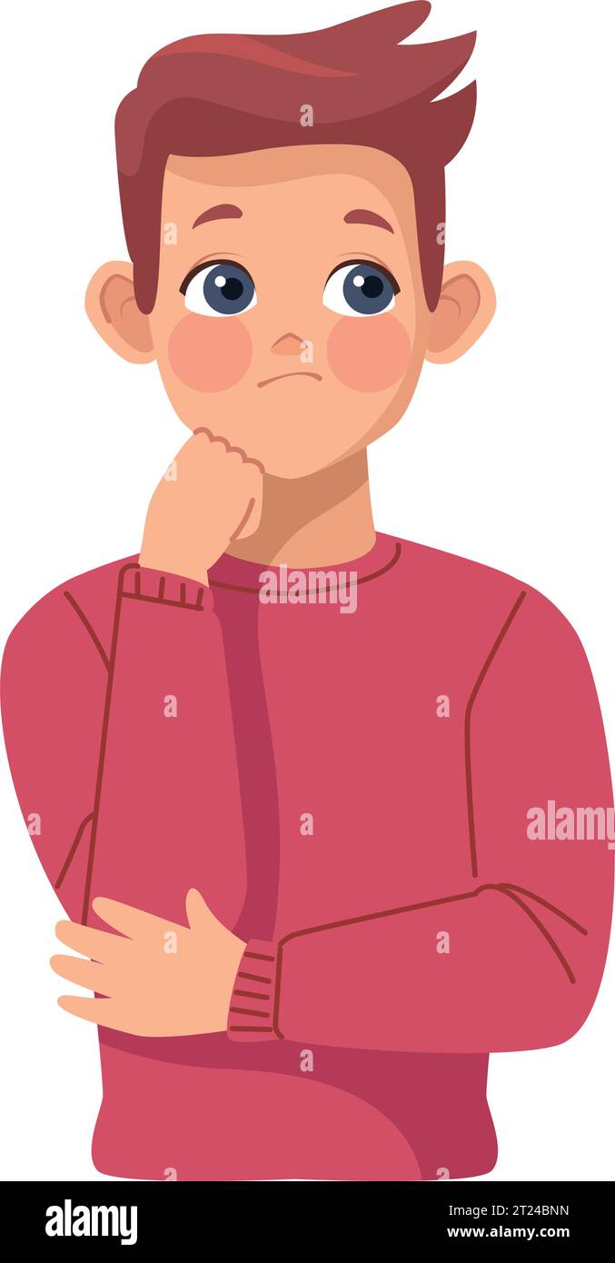 man thinking illustration Stock Vector Image & Art - Alamy