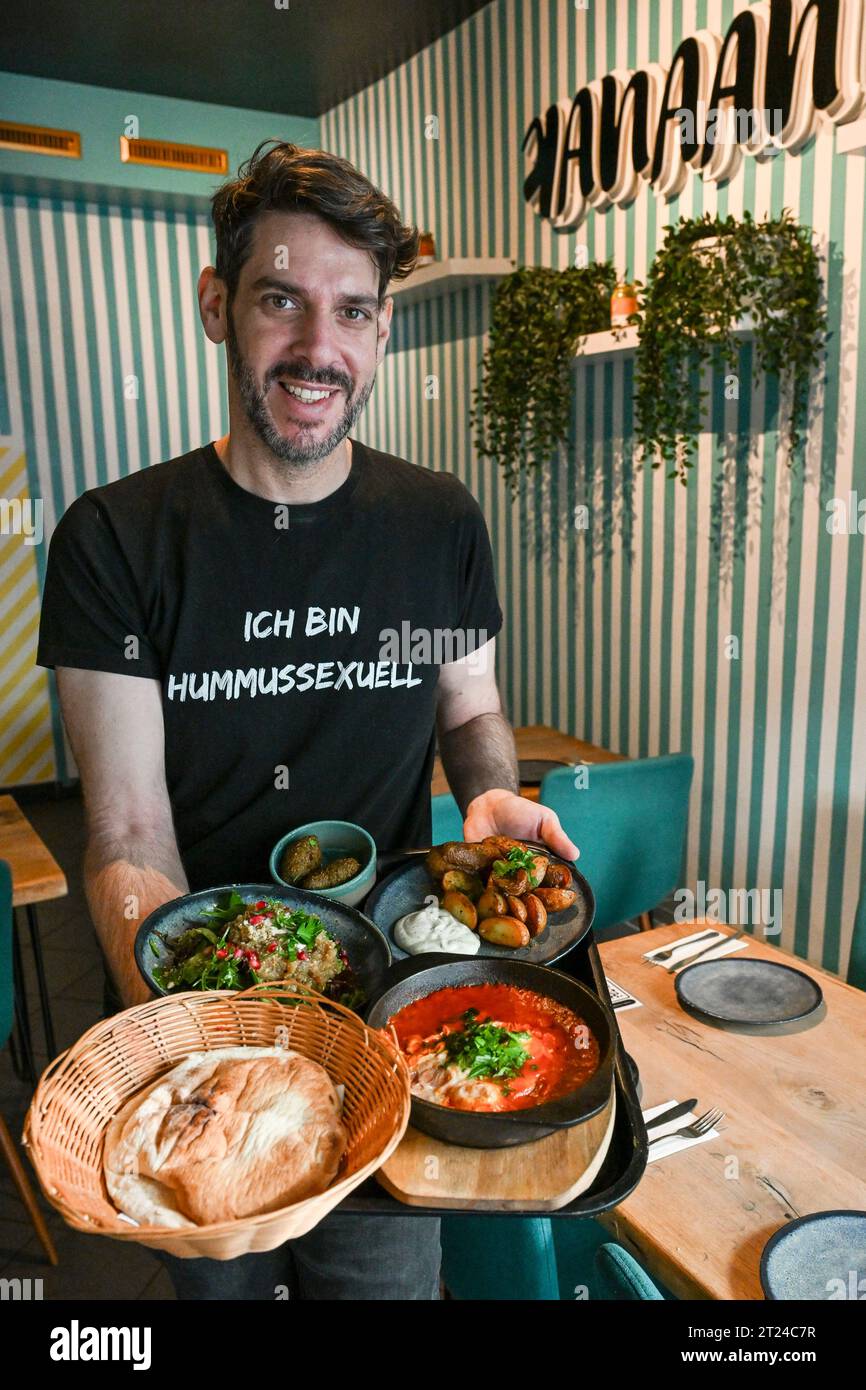 Berlin, Germany. 16th Oct, 2023. Oz Ben David, co-owner of the Israeli ...