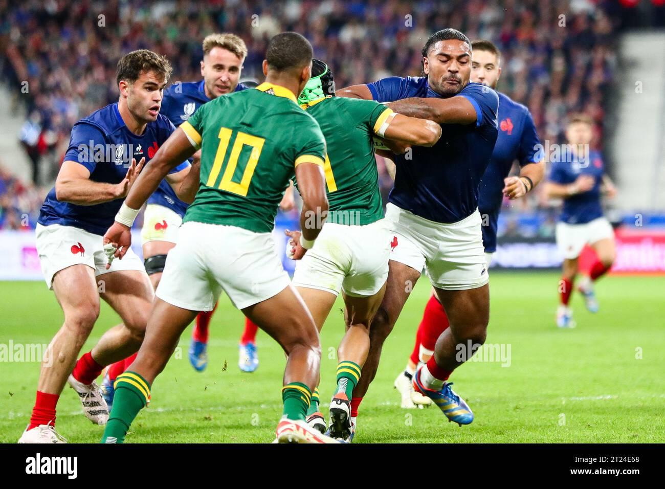 Peato Mauvaka #2 of France during the Rugby World Cup Quarter-final 4 ...