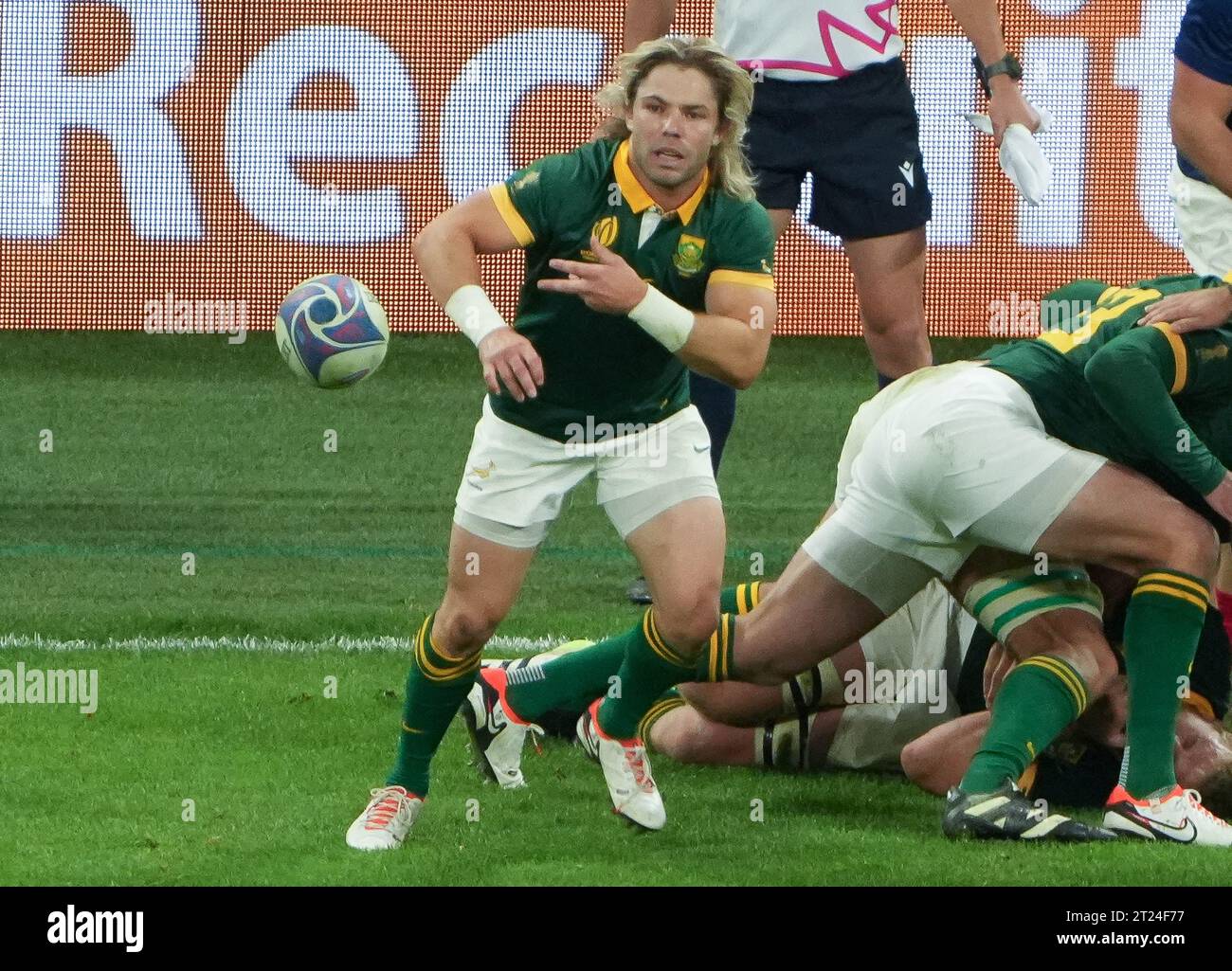 Faf de Klerk of South Africa during the World Cup 2023, Quarter-final ...