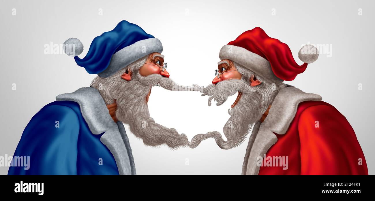 American Political Conflict During the Holidays and Santa Claus in ...