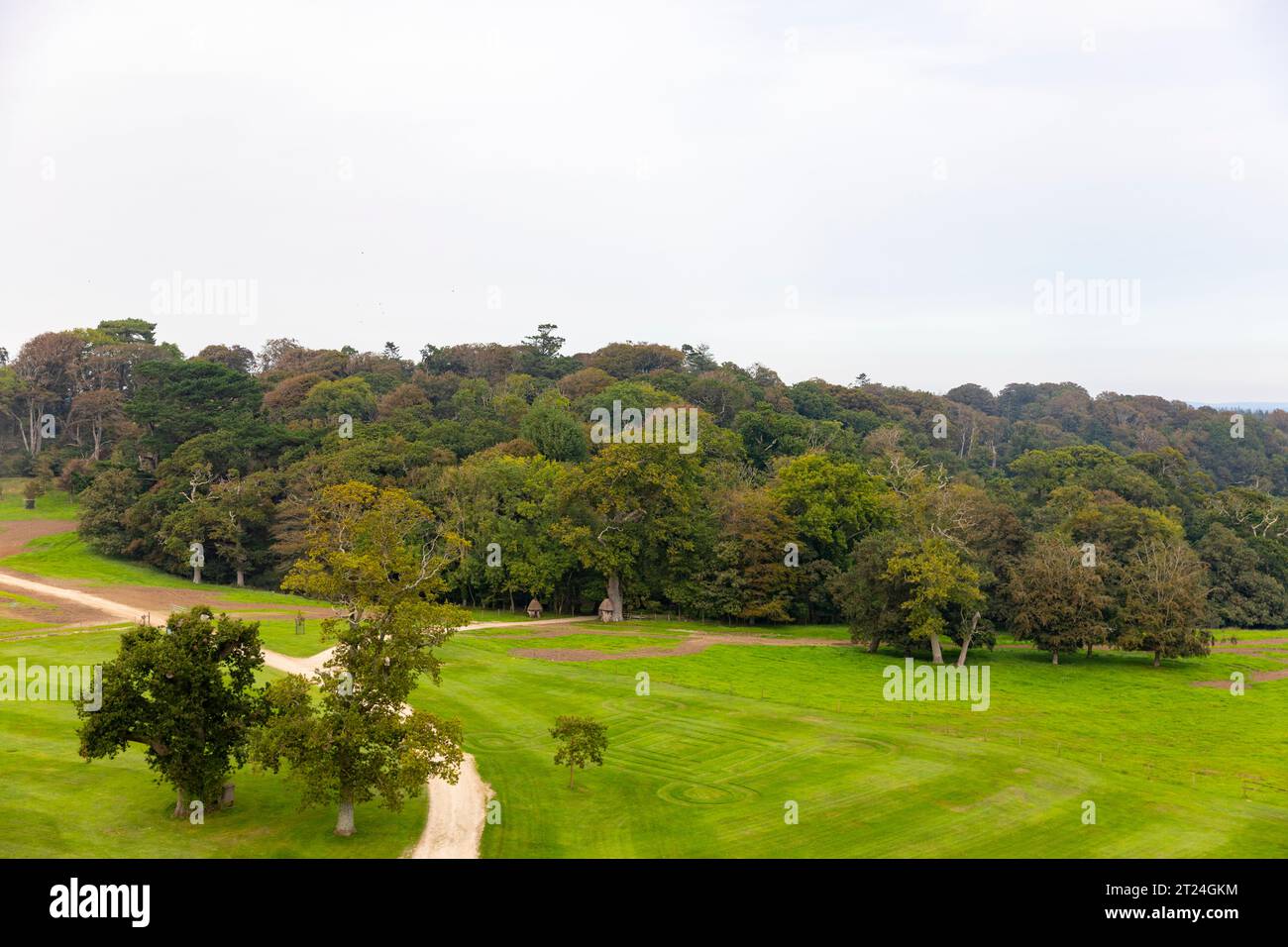 Lulworth castle estate and Bowling Green Wood formally known as Conygar ...