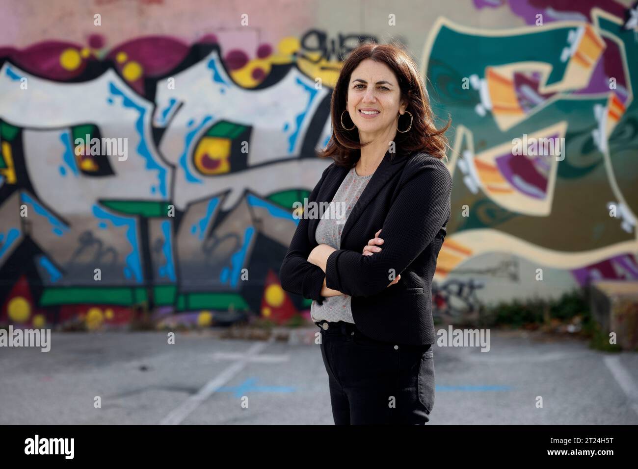 Supervisor Hillary Ronen stands for a portrait at an underutilized ...
