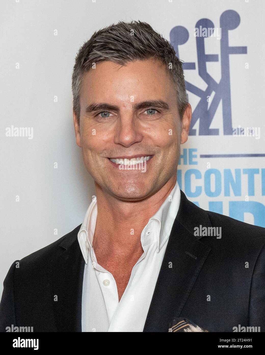 New York, USA. 16th Oct, 2023. Colin Egglesfield arrives on the red carpet for the Buoniconti ...