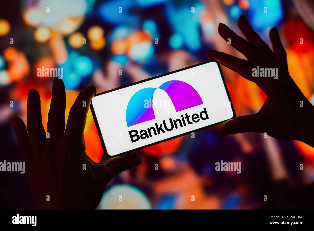 Brazil. 16th Oct, 2023. In this photo illustration, the BankUnited logo ...
