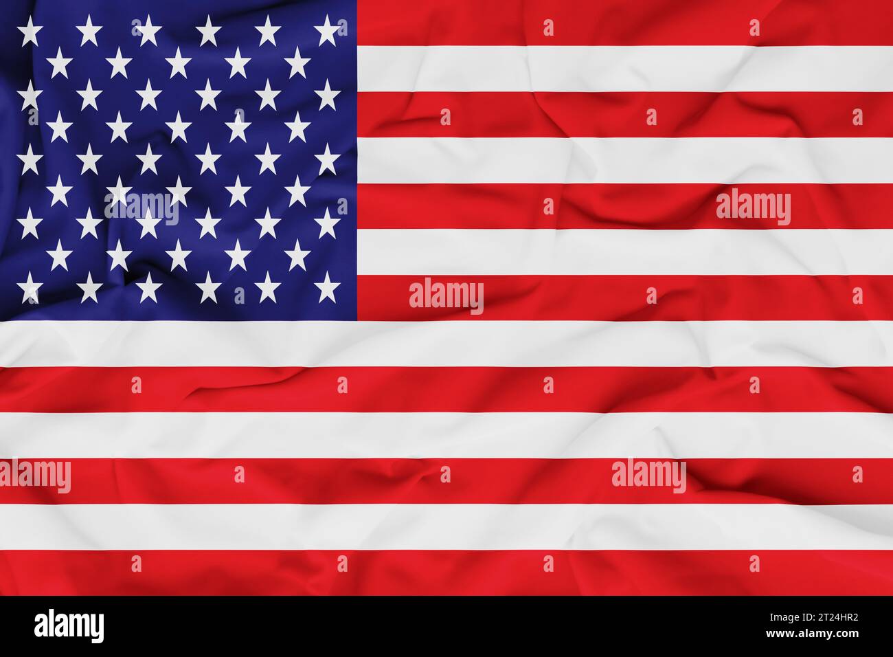 American flag of the United States of America with vibrant colors and ...