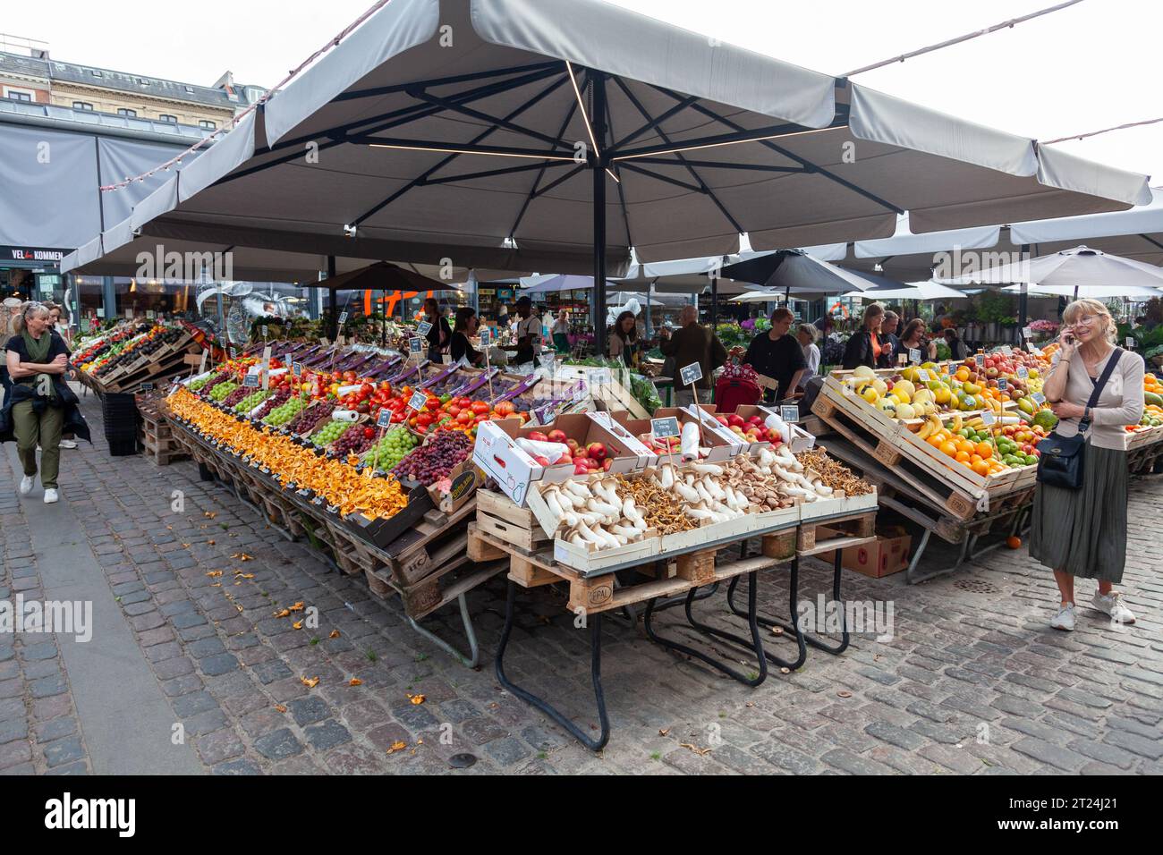 Central food market in Copenhagen, Denmark Stock Photo - Alamy