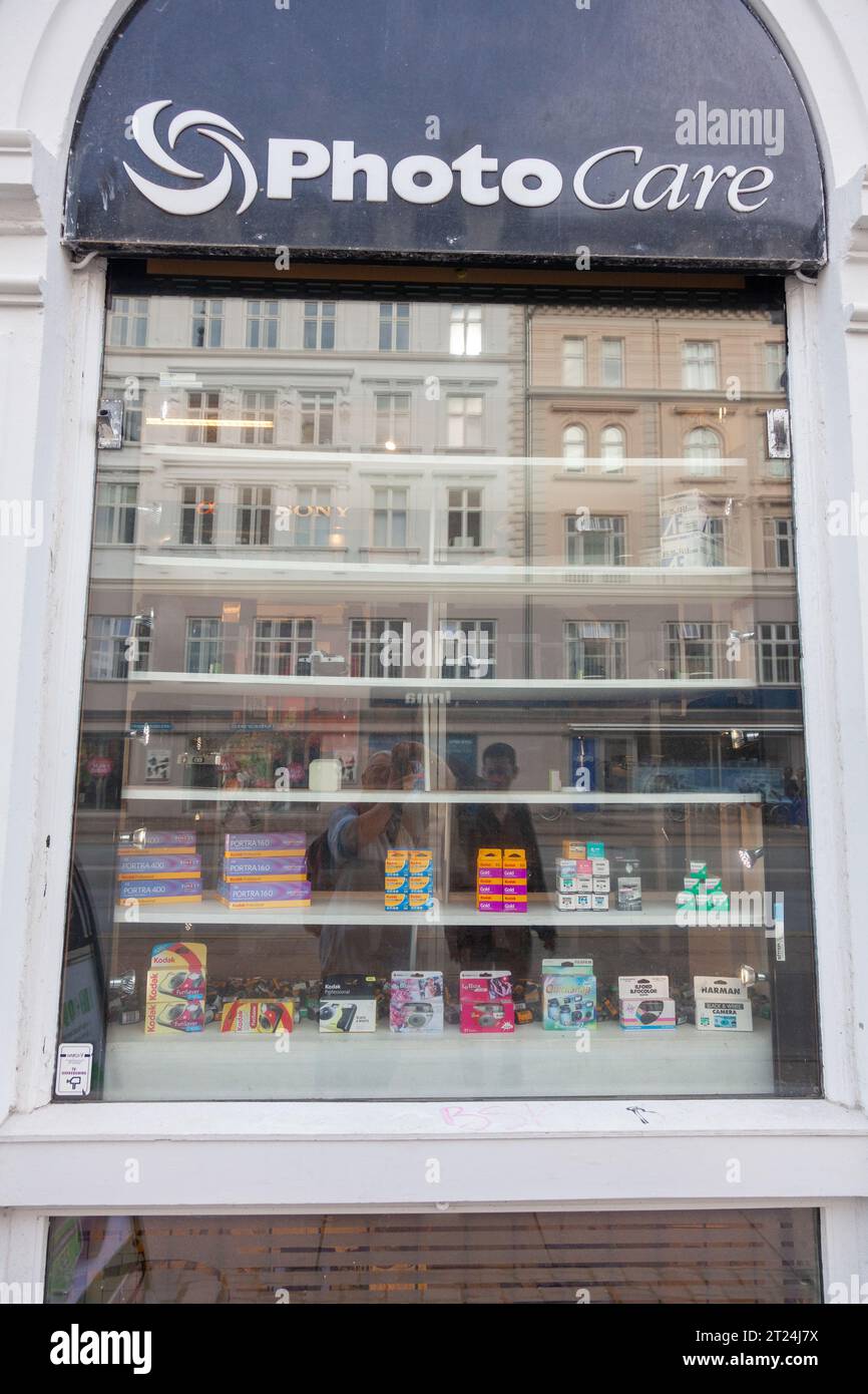 Photo store in Copenhagen sellin film Stock Photo - Alamy