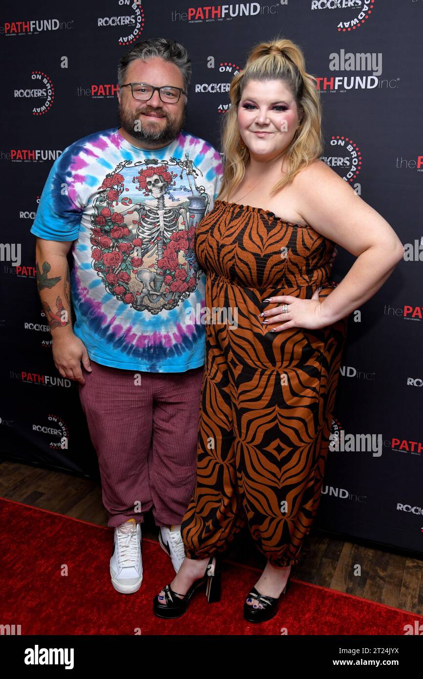 New York, USA. 16th Oct, 2023. Ryann Redmond (right) attending the ...