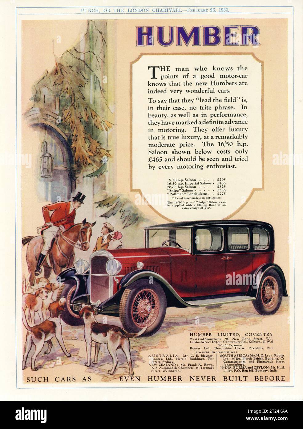 Humber h car hi-res stock photography and images - Alamy