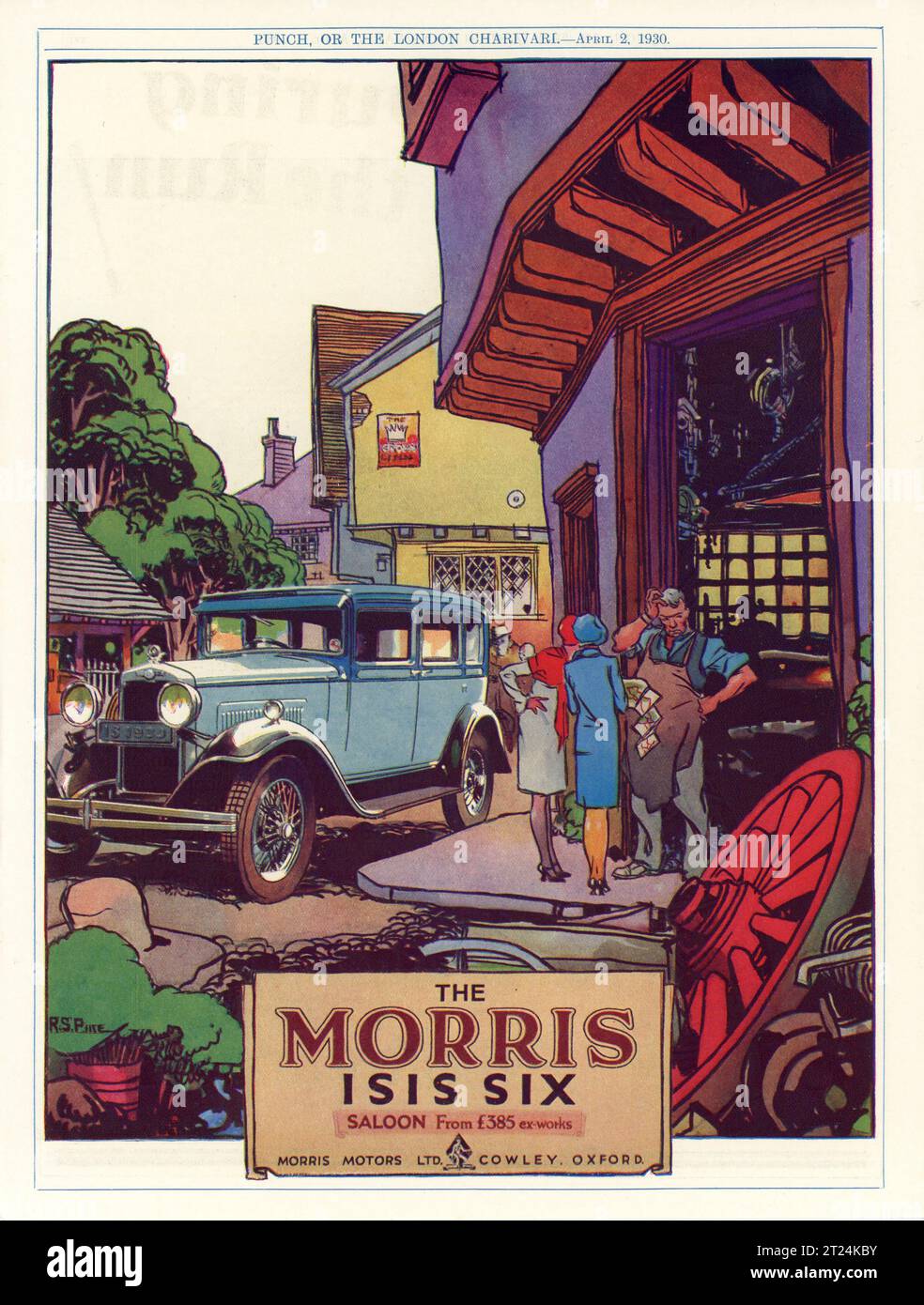 The MORRIS ISIS SIX SALOON Motor Car 1930 British Magazine ...