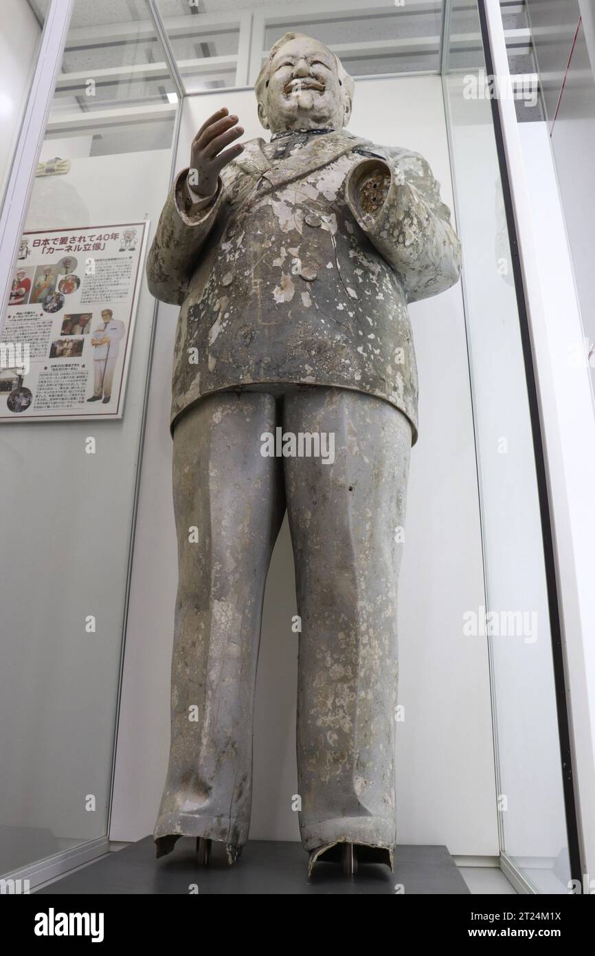 A plastic statue of Colonel Sanders is stored at the Kentucky Fried ...