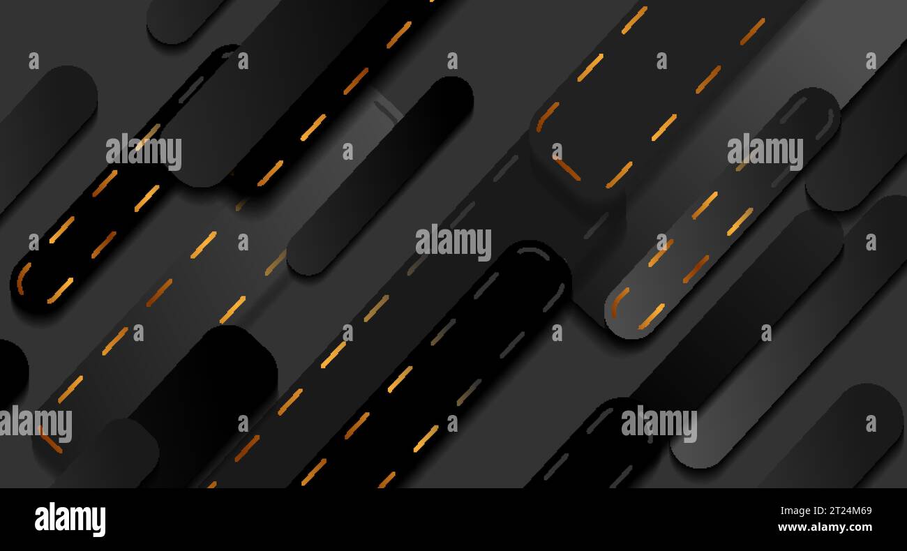 Abstract black and golden geometrical tech background. Modern vector design Stock Vector Image ...