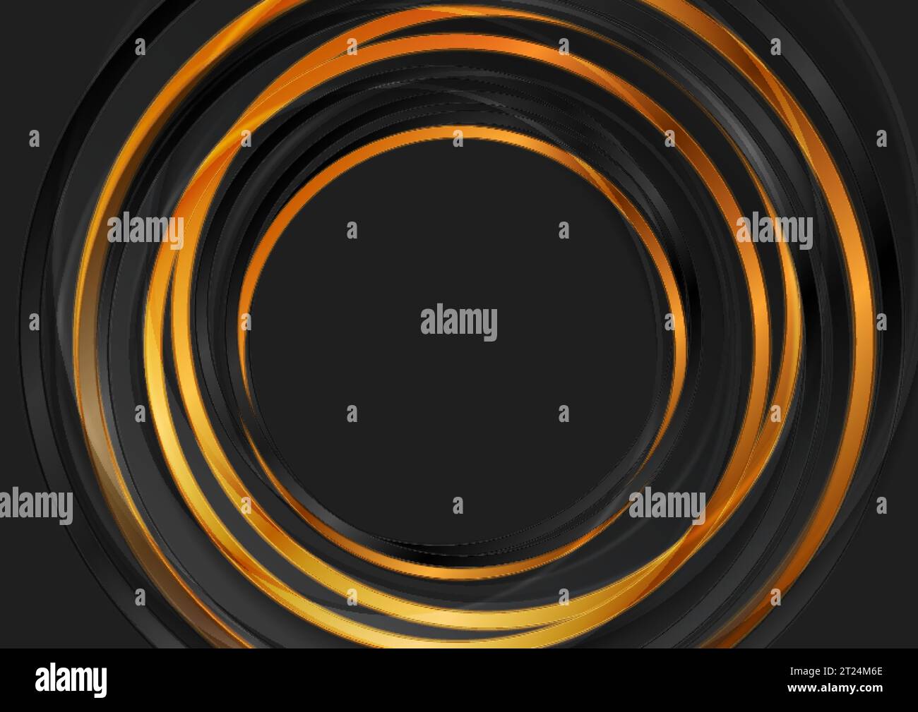 Black and bronze glossy circles abstract geometric background. Vector illustration Stock Vector ...