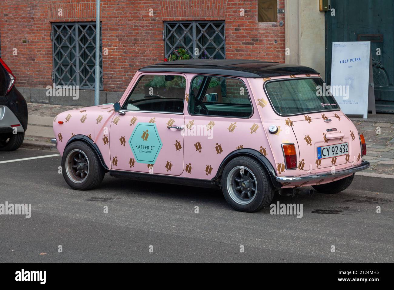 A cute mini car in Copenhagen Stock Photo - Alamy