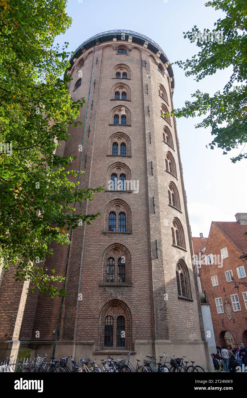 The Round Tower , Observation tower in Copenhagen Stock Photo - Alamy