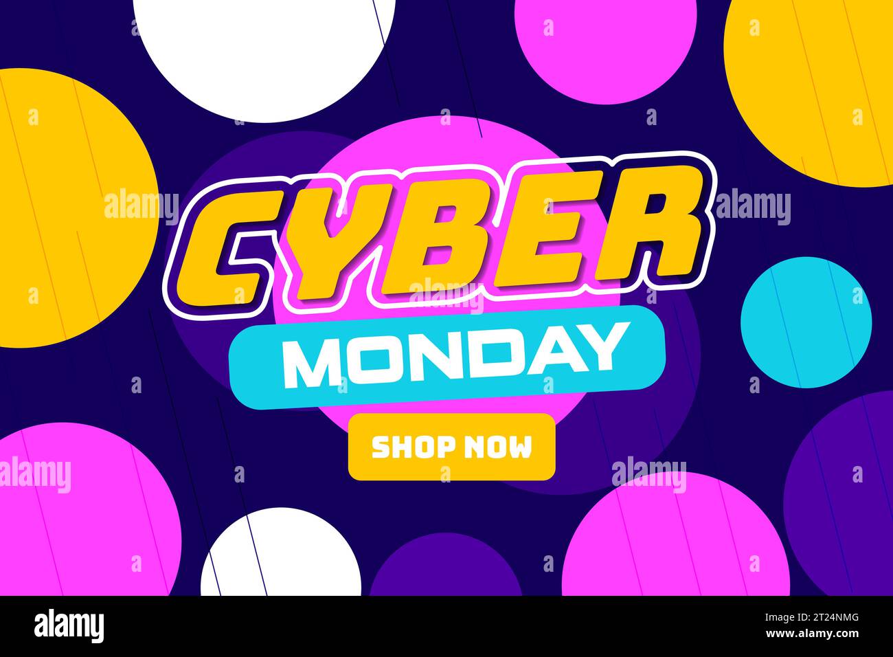 Neon cyber monday in Stock Vector Images - Alamy