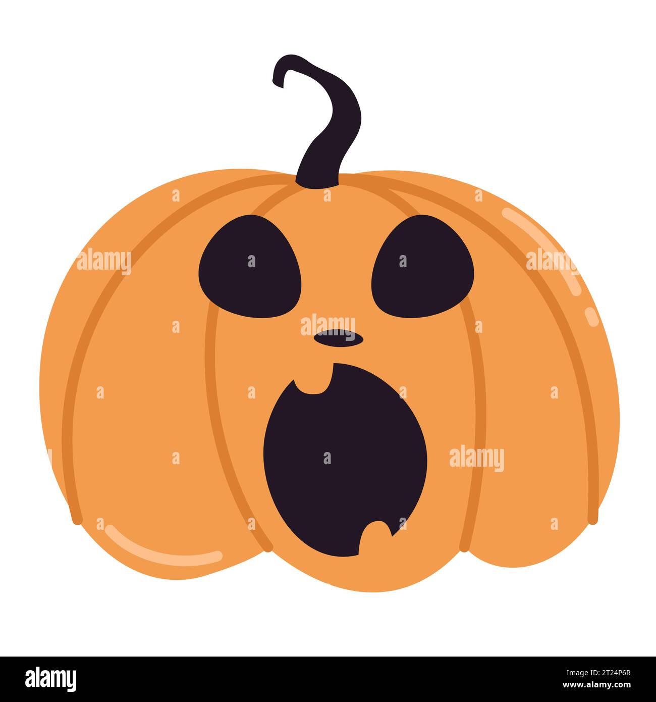 Halloween pumkin vector sticker . Halloween isolated icon. Pumpkin with ...