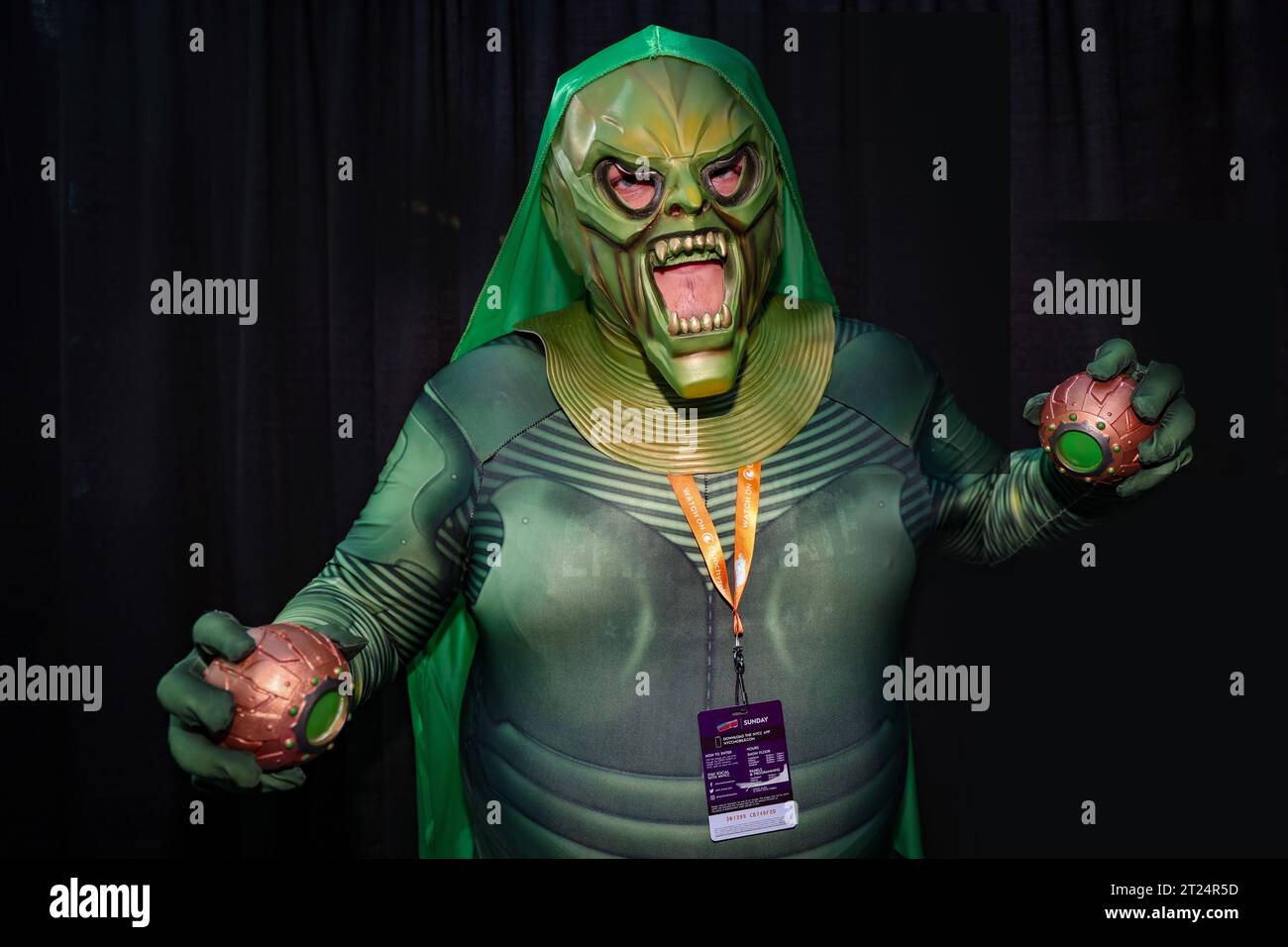 Cosplayer Troy Cavanagh from Ithaca, N.Y. portrays the Green Goblin ...