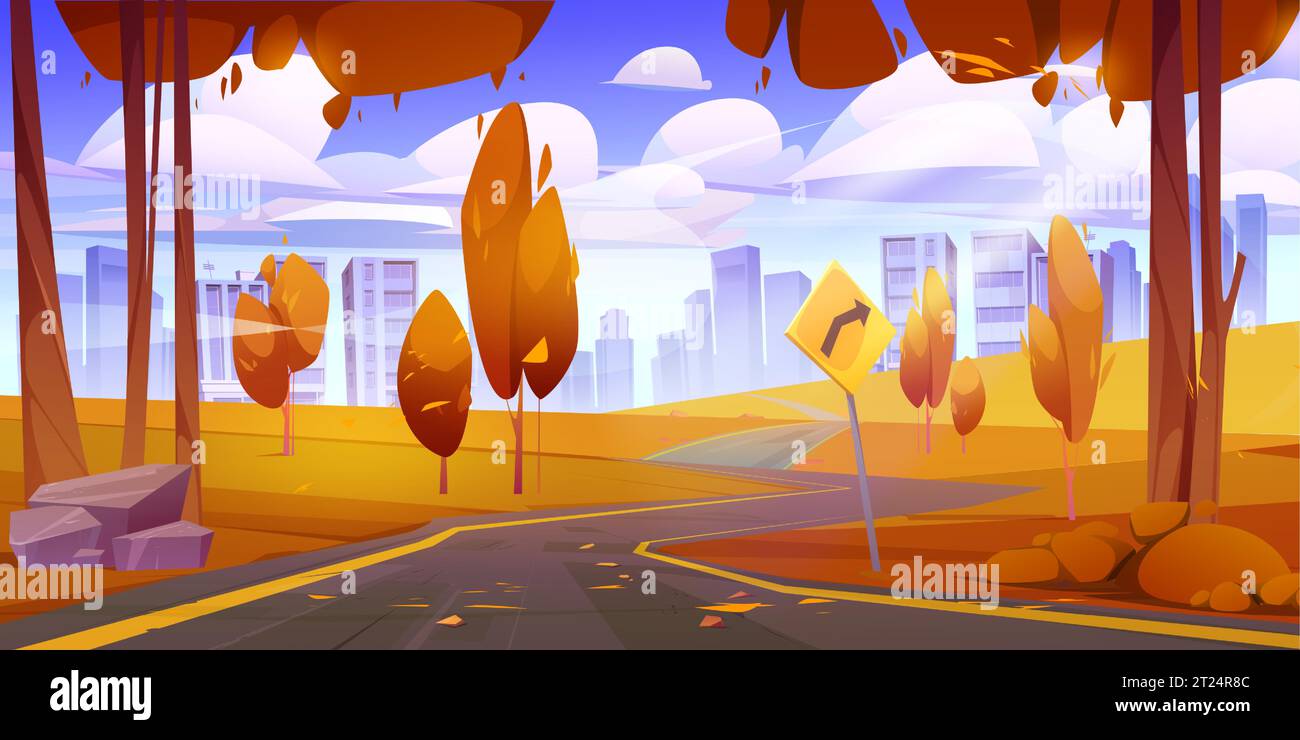 Highway outskirts Stock Vector Images - Alamy