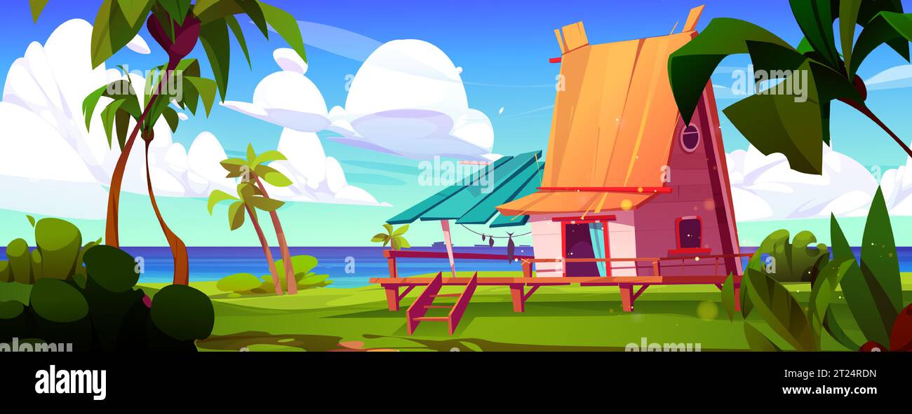 Goa house villa Stock Vector Images - Alamy